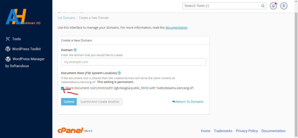Cara Membuat Subdomain di cPanel - ArenPedia