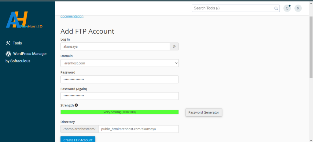 Cara Menggunakan FTP Di cPanel - ArenPedia