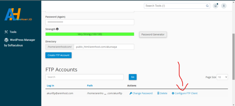 Cara Menggunakan FTP Di cPanel - ArenPedia