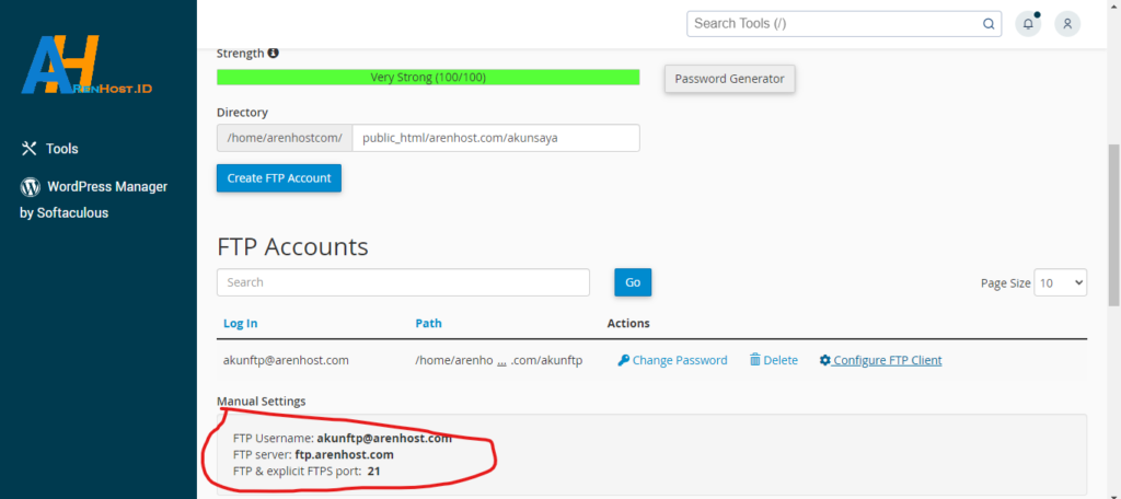 Cara Menggunakan FTP Di cPanel - ArenPedia
