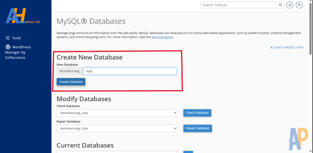 Upload Database ke Hosting cPanel - ArenPedia