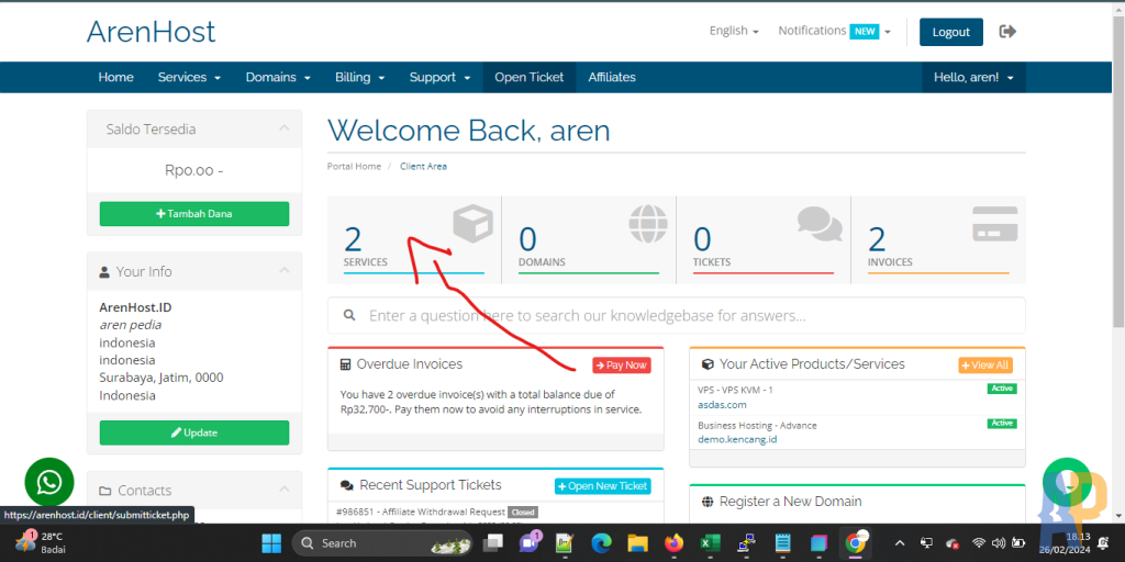 Cara mengatasi IP Terblokir server cPanel - ArenPedia