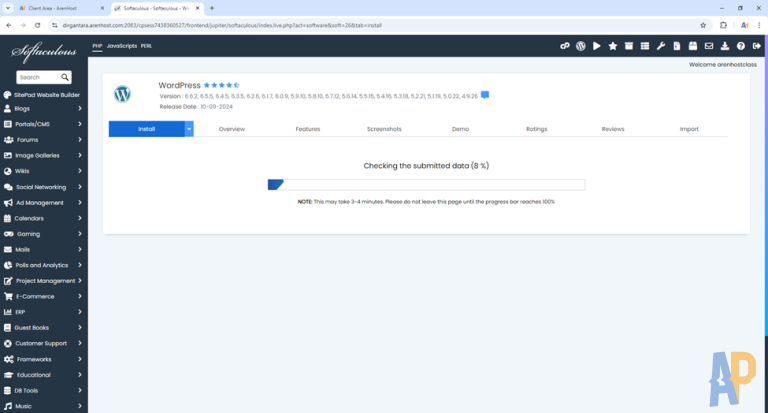 Cara Install WordPress pada Cpanel - ArenPedia